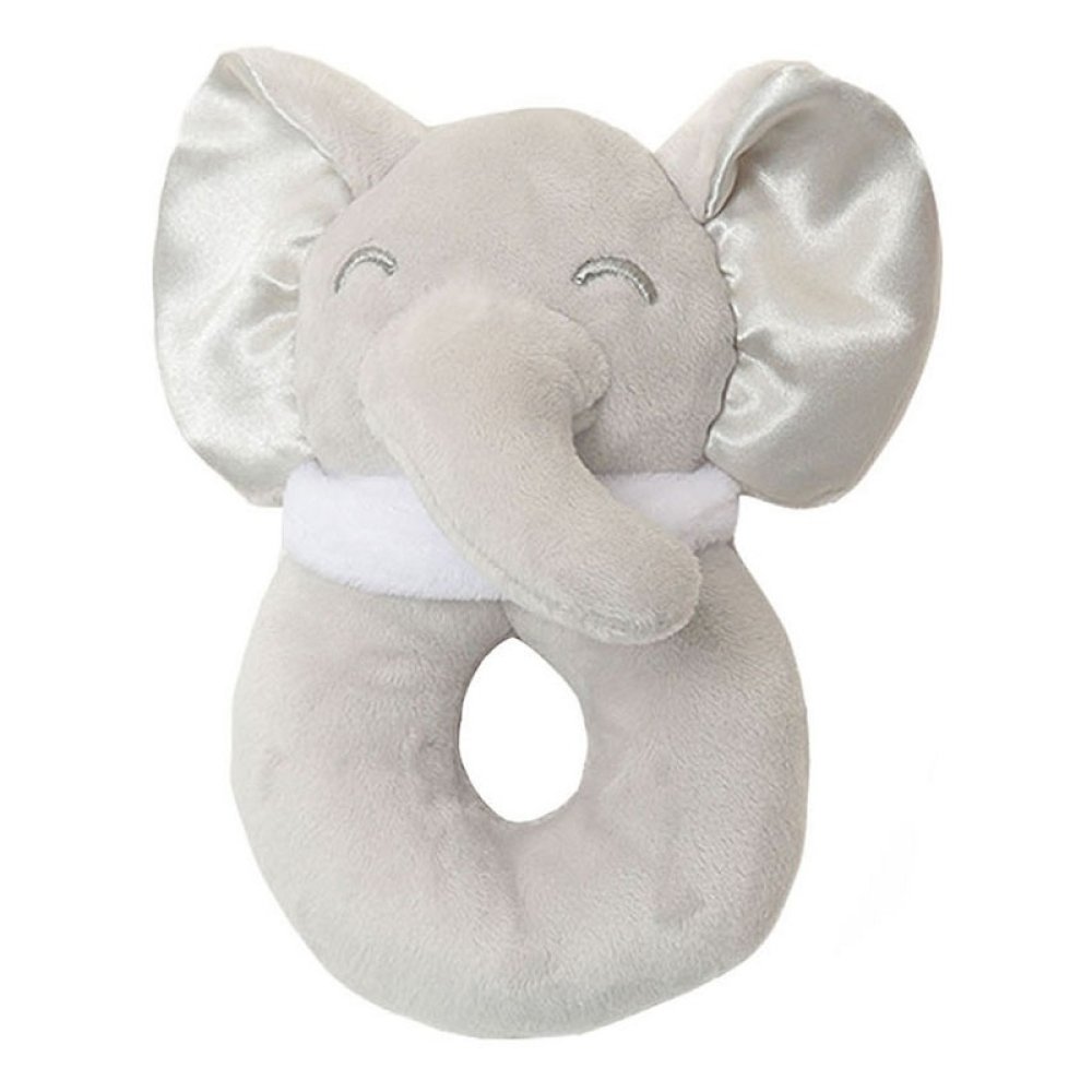 RT36-G: Grey Elephant Rattle Toy