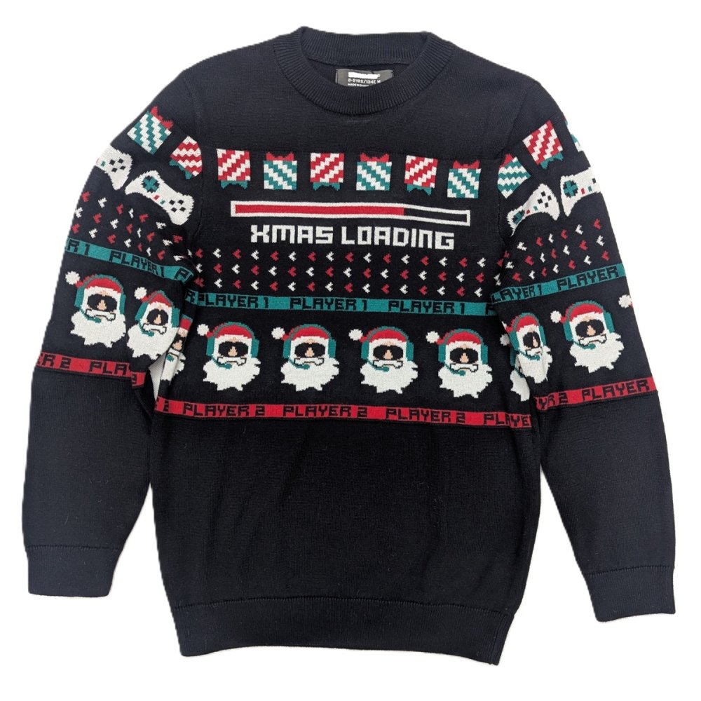 PX52222: Kids Xmas Loading Knitted Christmas Jumper (9-13 Years)